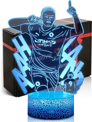 Magiclux Football Player #9 Night Light for Boys,16 Color Changing ...