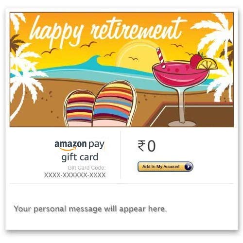 Happy Retirement - Amazon Pay eGift Card : Amazon.in: Gift Cards