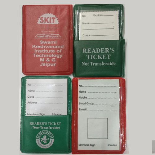 Library Care Plastic Borrower's Ticket : Amazon.in: Electronics