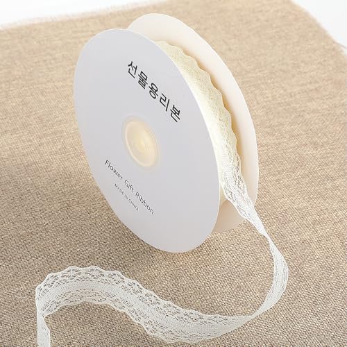Amazon.com: Cream White Lace, 1.2 Inch Wide × 50 Yards Fabric Vintage ...