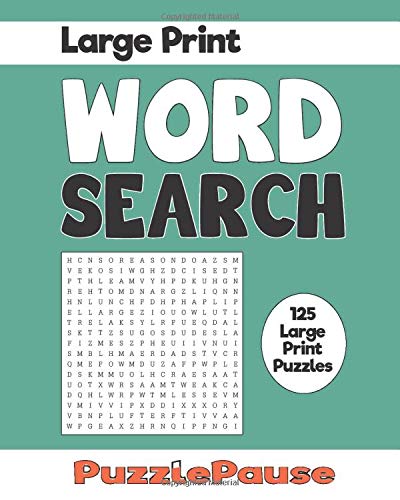 Amazon.com: Large Print Word Search: 125 Puzzles: 9781545165065 ...