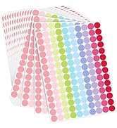 10 Couleurs 20mm Gommettes Autocollantes Rondes 1400 Pcs Gommettes ...