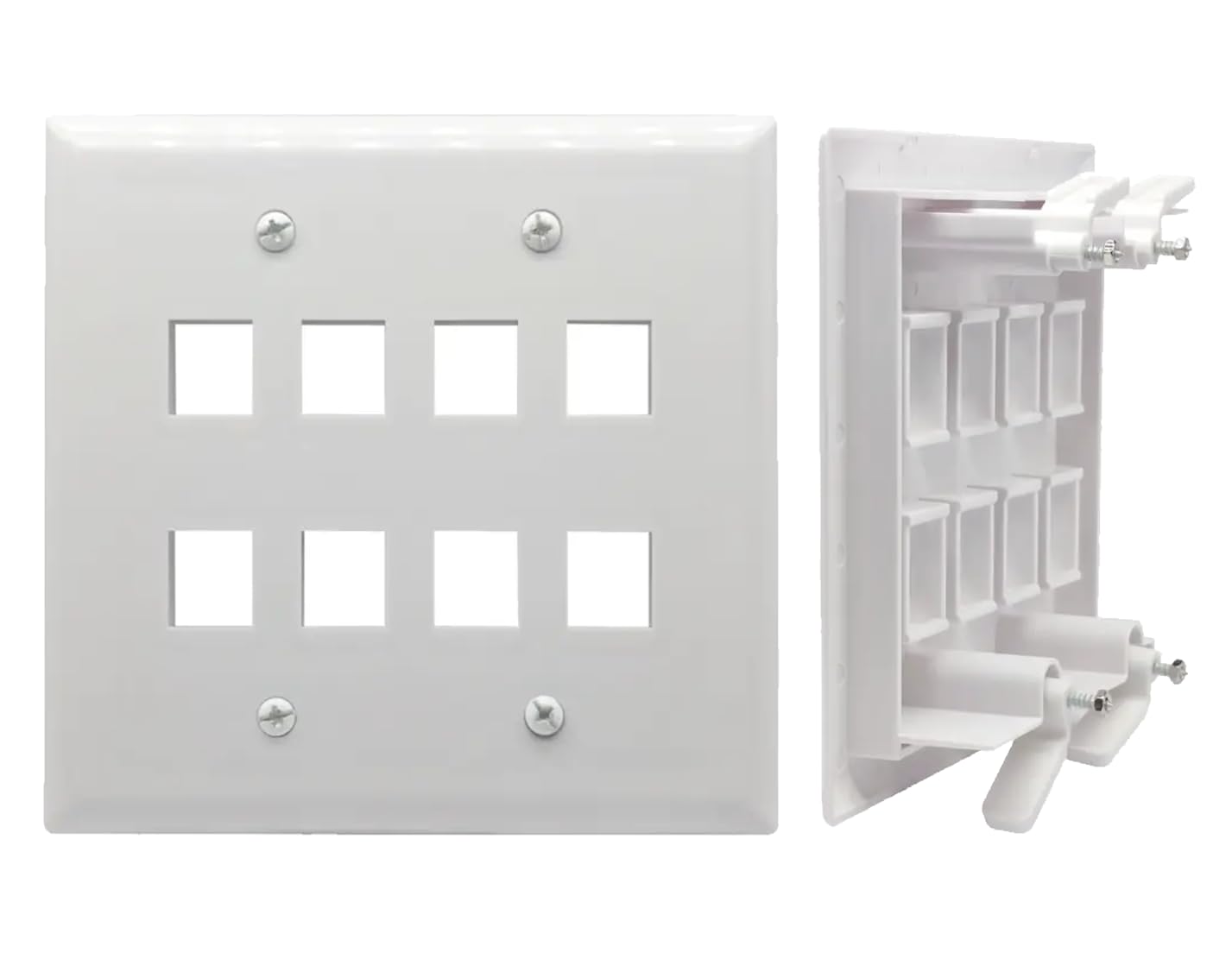 Amazon.com: DIYTECH Keystone Wall Plate, 2 Gang Keystone Wall Plate, 8 ...