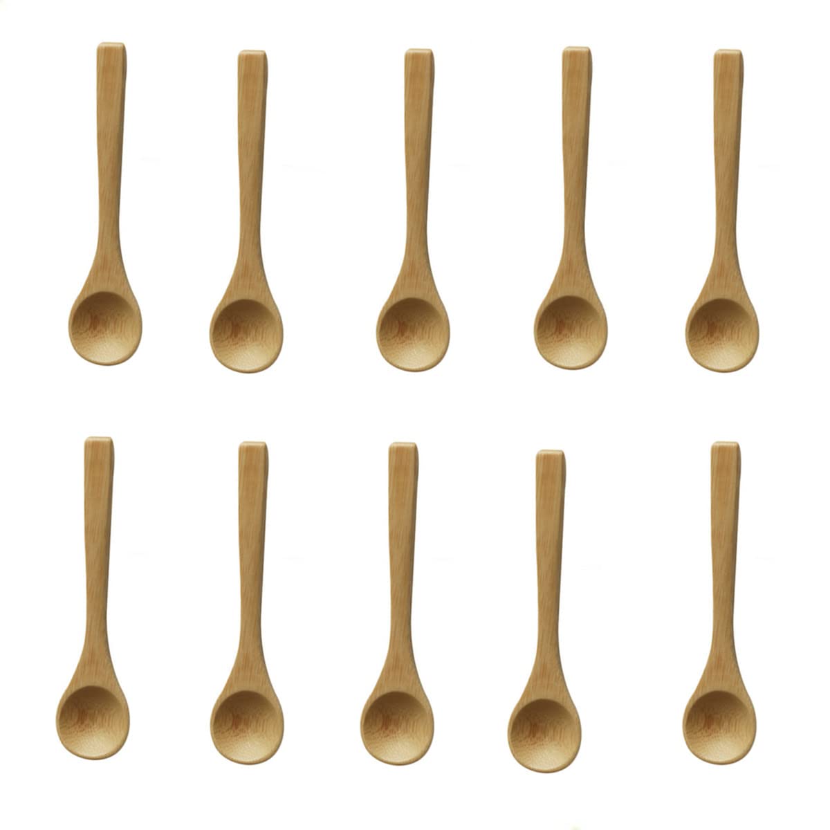 Amazon.com: Beetoo Small Wooden Spoons, 10PCS Mini Nature Wooden Spoons ...