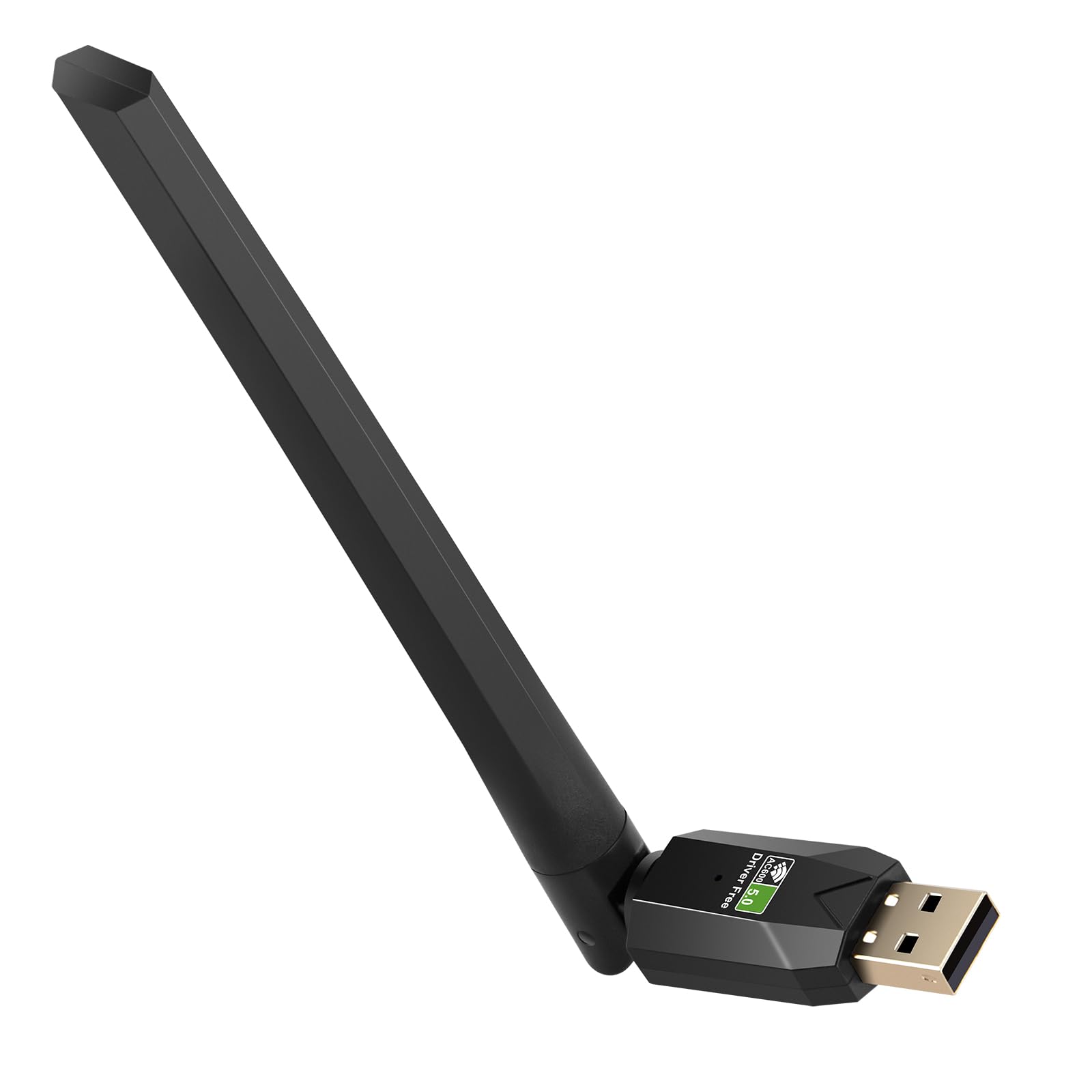 Adaptador WiFi USB de 650 Mbps, Benanei Antena WiFi para PC de Doble Banda 2.4Ghz/5Ghz de Alta ...