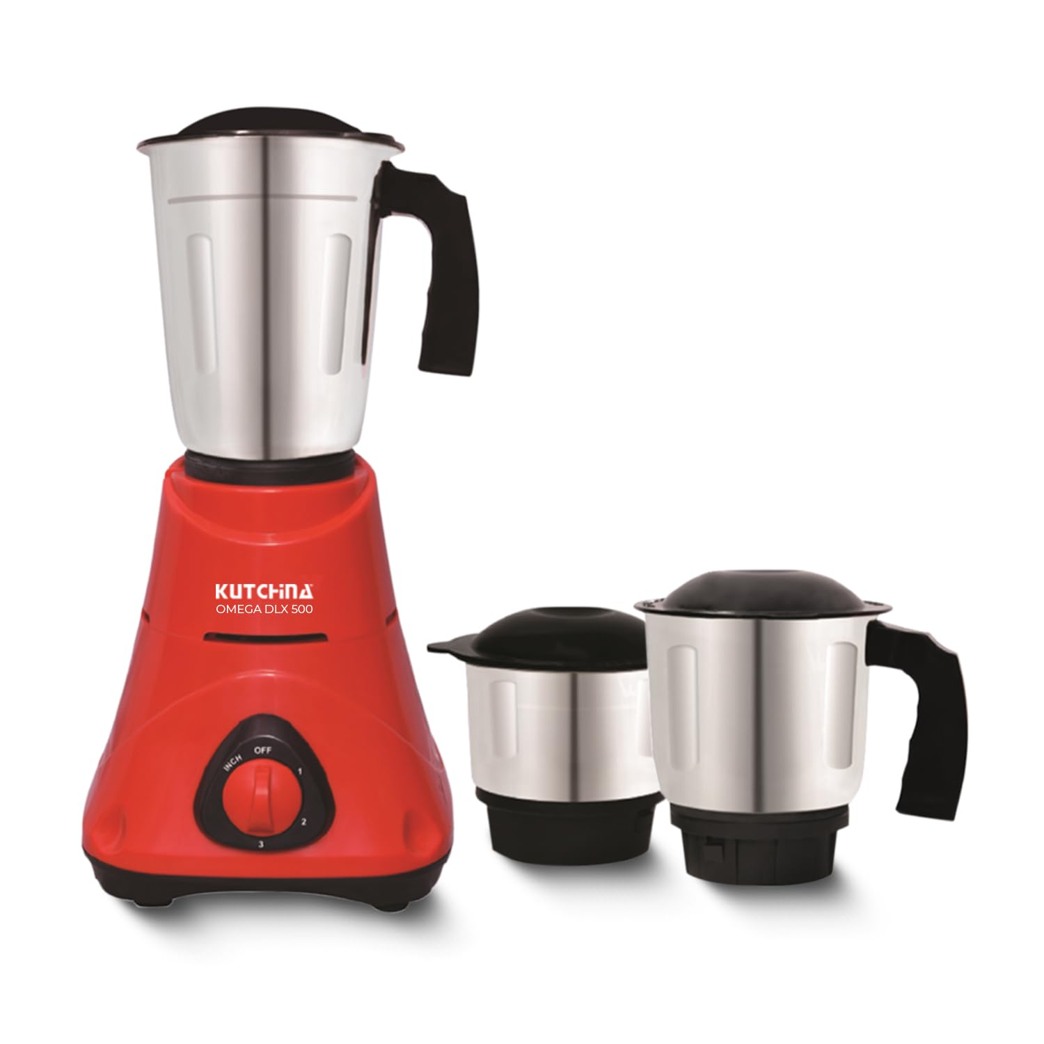 Kutchina Omega DLX 500 Hygrade Motor Mixer Grinder 500 Watt with 3 Jars ...