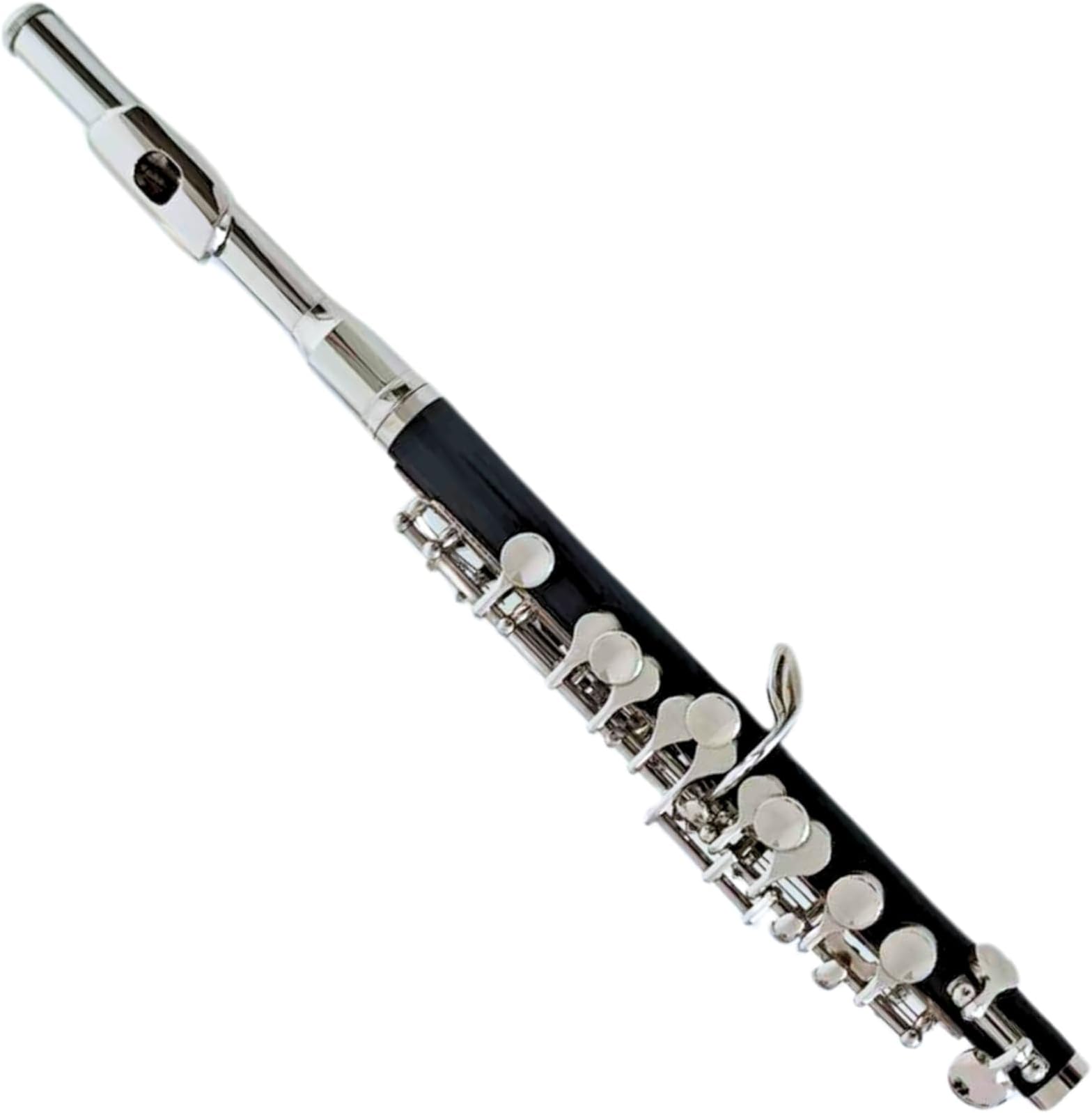 Amazon.com: Mendini MPO-EN Black Resin Key of C Piccolo with Nickel ...