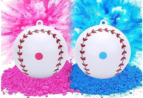 Amazon.com: ARELUX Gender Reveal Baseball Color Powder Exploding Ball ...