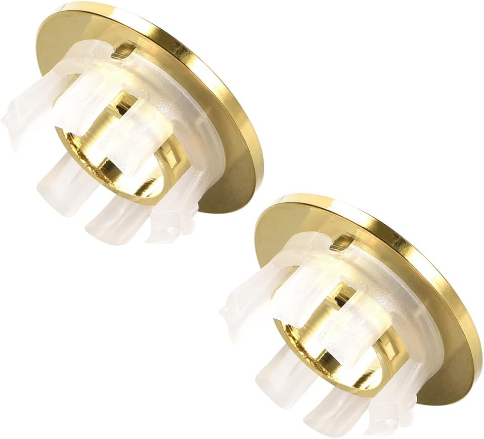 Amazon.com: uxcell Sink Trim Overflow Cover, 2Pcs Sink Overflow Rings ...