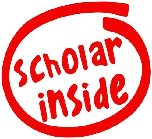 Amazon.com: BD USA Scholar Inside Decal Sticker (red), Decal Sticker ...