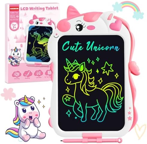 Amazon.com: Unicorn Toys Lcd Writing Tablet for Kids, Reusable 8.5 Inch ...