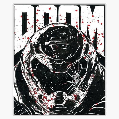 Amazon.com - Doom - Retro - Cacodemon Bumper Sticker Window Vinyl Decal 5"