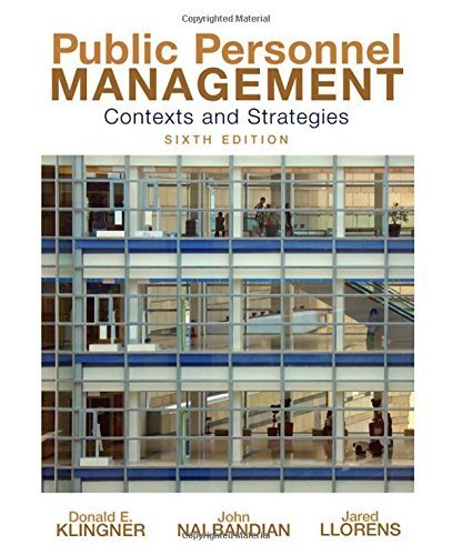 Public Personnel Management by Donald Klingner (2009-08-05): Amazon.com ...