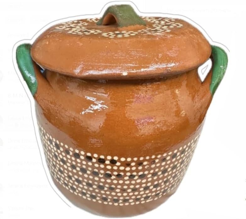 Amazon.com: Ancient Cookware, Traditional Mexican Clay Bean Olla Pot ...