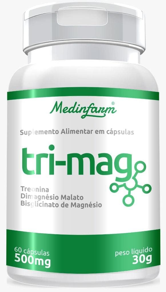 TRIMAG 60 cps (magnésio dimalato bisglicinato e Treonina) | Amazon.com.br