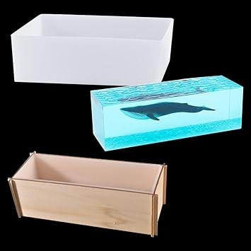 Amazon.com: FineInno Rectangle Resin Mold, Large Rectangular Silicone ...
