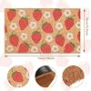 Amazon.com: JarThenaAMCS Strawberry Daisy Floral Welcome Doormat Cute ...
