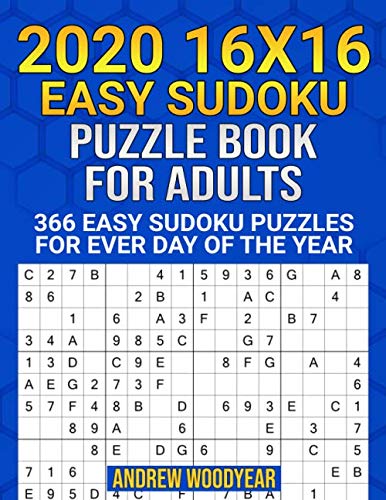 2020 16X16 Easy Sudoku Puzzle Book For Adults: 366 Easy Sudoku Puzzles ...