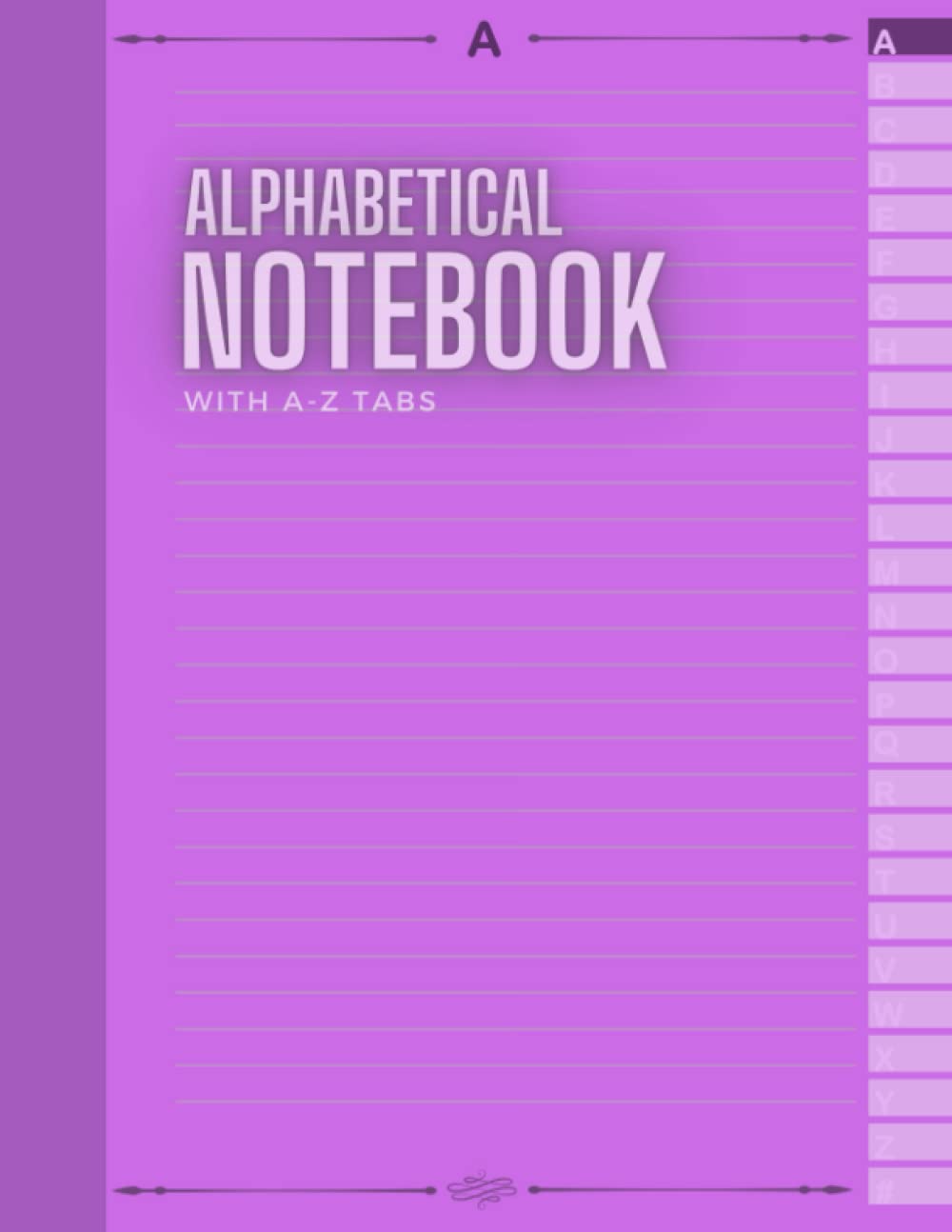 Amazon.com: Easy to Read Tabbed Alphabetical Notebook: The perfect ...