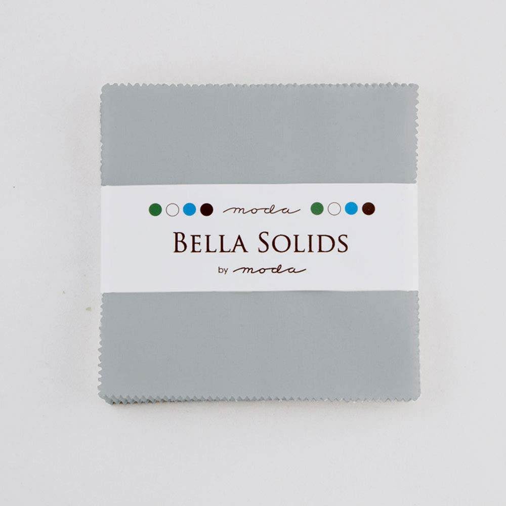 Amazon.com: Bella Solids Steel Charm Pack 42 Squares 5" Moda Fabrics ...