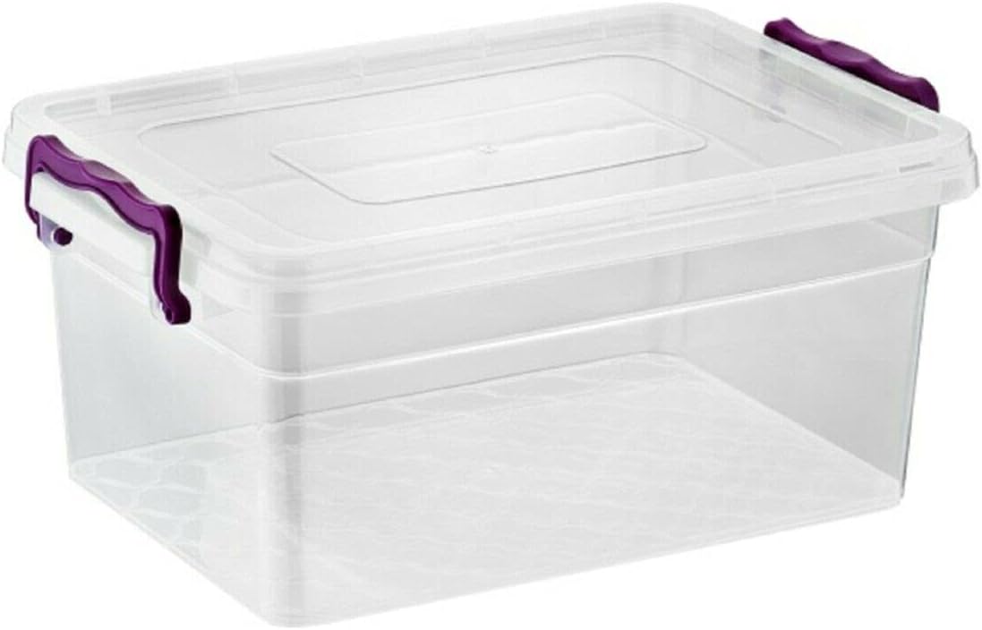 10L 20L 30L Plastic Storage Box Container Boxes Lid Handles Home Office ...