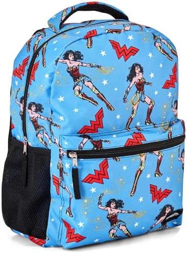 Amazon.com | Wonder Woman Superhero Allover Backpack - Diana Prince ...
