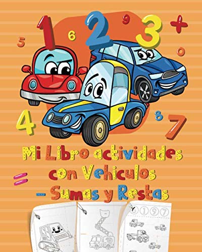 Libro actividades con Vehículos - Sumas y Restas: Libro de actividades ...