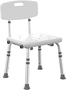 Amazon.com: HOMLAND Shower Chair for Inside Shower with Back Only, 500 ...