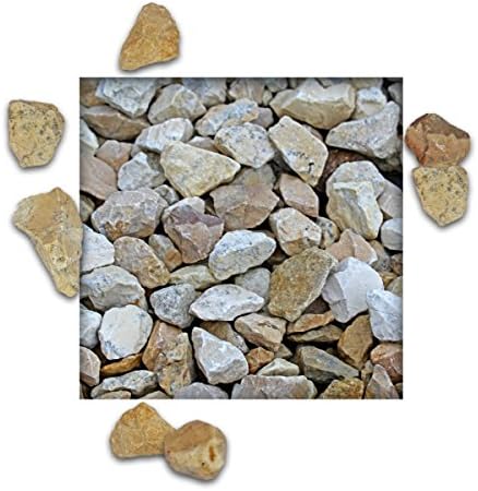 Kieskönig 25 kg Kalksteinsplitt Jura Hellbeige Gartensplitt Ziersplitt ...