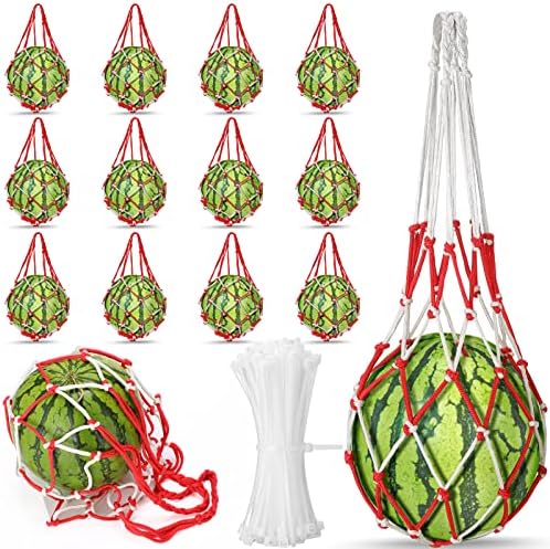 Amazon.com : Nuenen 12 Pcs Watermelon Net Melon Hammock Melon Cradle ...