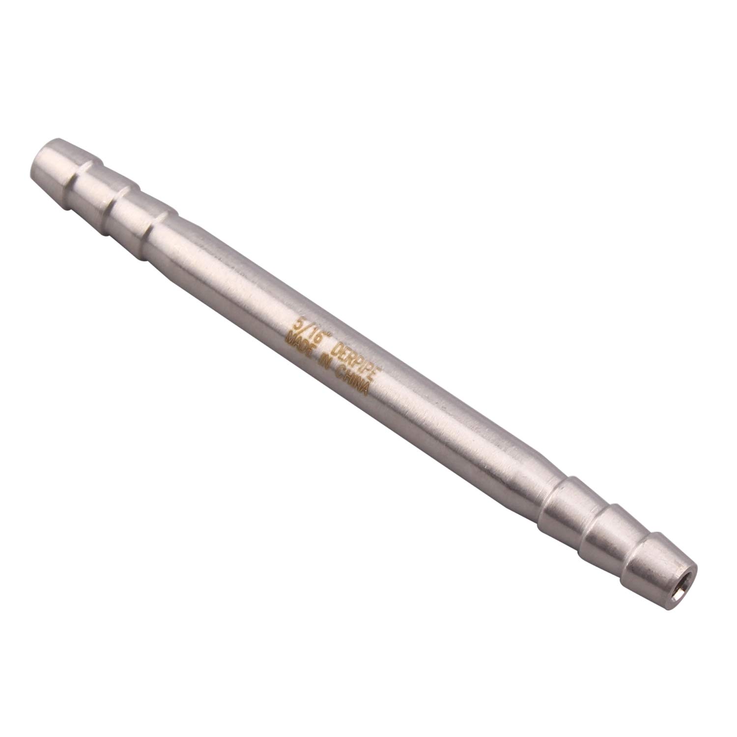 Snapklik.com : DERPIPE Stainless Steel 5/16" Hose Barb, Straight Splice ...
