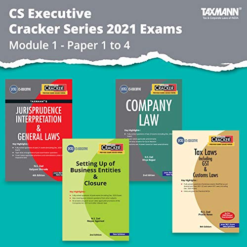 Buy Taxmann's Combo for CS Executive Cracker Series 2021 Exams | Module ...