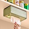 Amazon.com: tenpiont Tissue Box Holder Wall Mounted, Damage-Free ...