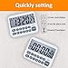 Amazon.com: Timer Digital Kitchen Timer Multifunctional with Clock, 10 ...