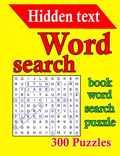 Hidden text, word search, book, word search puzzle: 300 Puzzles: putpon ...