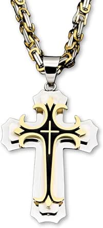 Corrente Masculina Premium Com Crucifixo - Império Bizantino - Santo ...