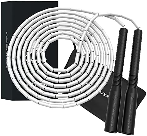 Buy ATHVERV Vinyl Freestyle Beaded Long Handle Jump Rope, 1 Inch Beaded ...