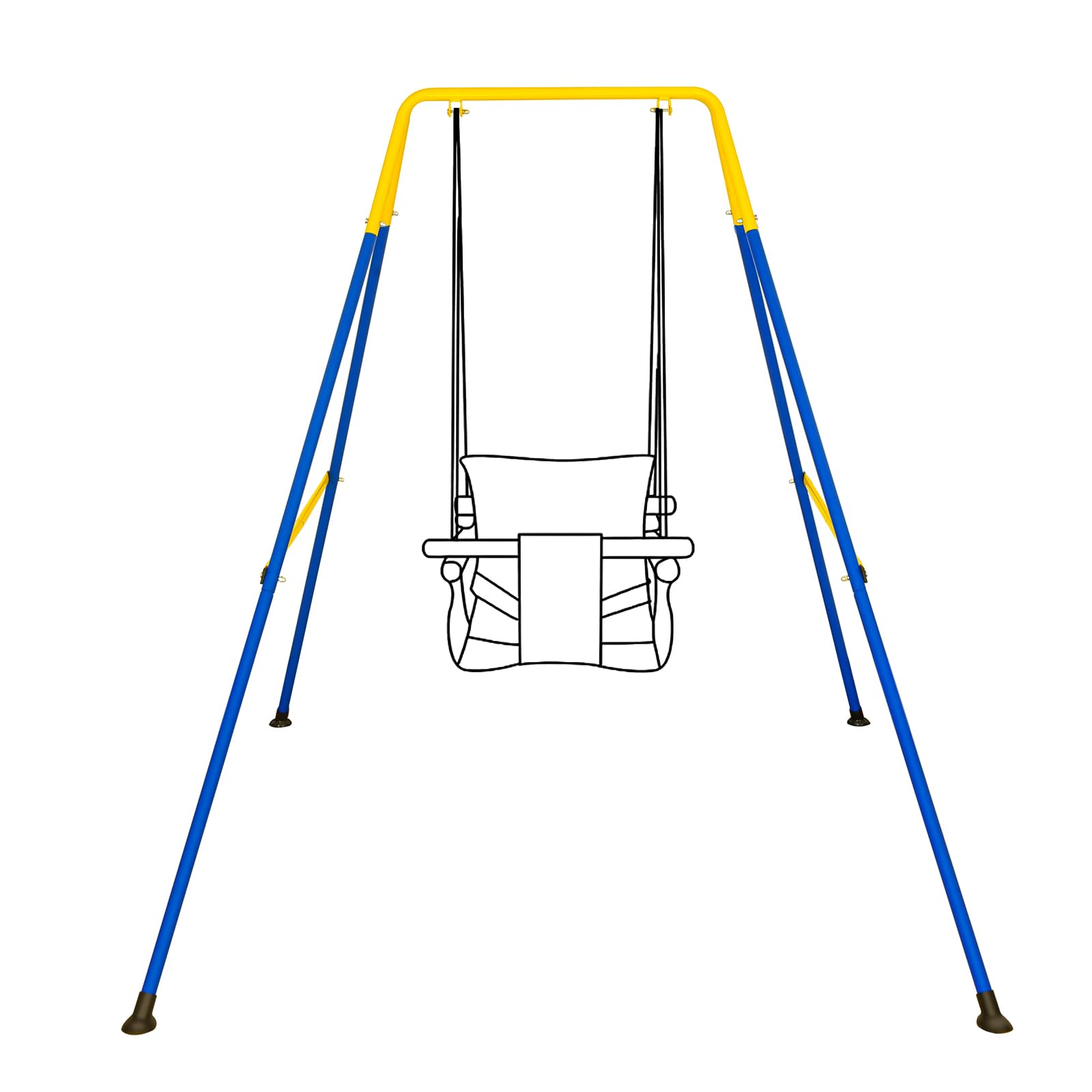 Amazon.com: Swing Stand, Metal A-Frame Hammock Chair Stand, Foldable ...