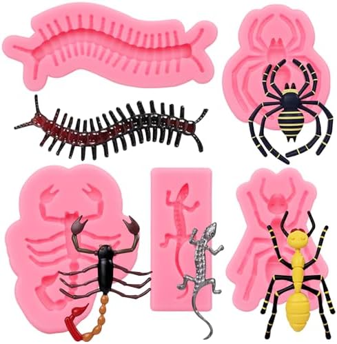 Amazon.com: Insect Chocolate Molds, Scorpion Ant Spider Silicone Molds ...