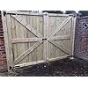 Wooden garden driveway gates, garden gates wooden 6ft, (180cm wide x ...