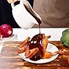 Amazon.com | Gravy Boat, Sauce Boat 18 oz Gravy Bowl with Tray, Ceramic Serving Dish for Sauces ...