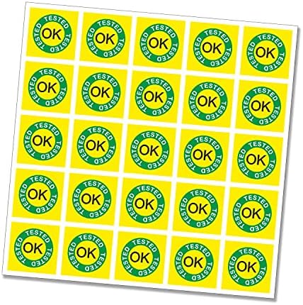 PG Creations QC Pass Stickers for Quality Check, Extra Small Size 10x10 ...