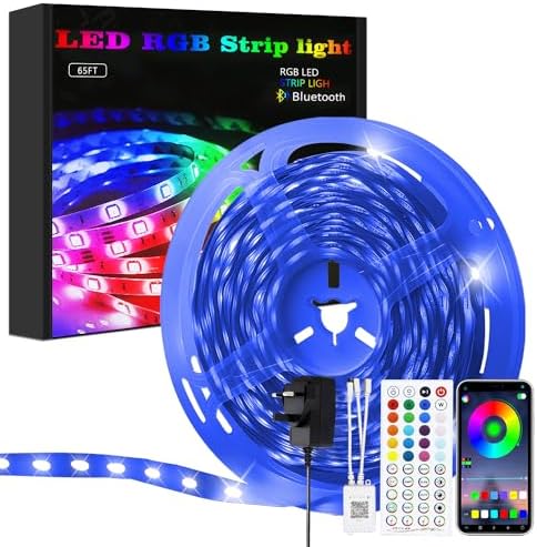 Glitzerlife 20M LED Strip Light RGB - LED Lights Music Sync Colour ...