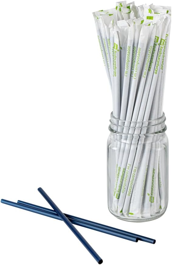 Amazon.com: Restaurantware-Basic Nature 8.3 Inch Disposable Straws, 100 ...