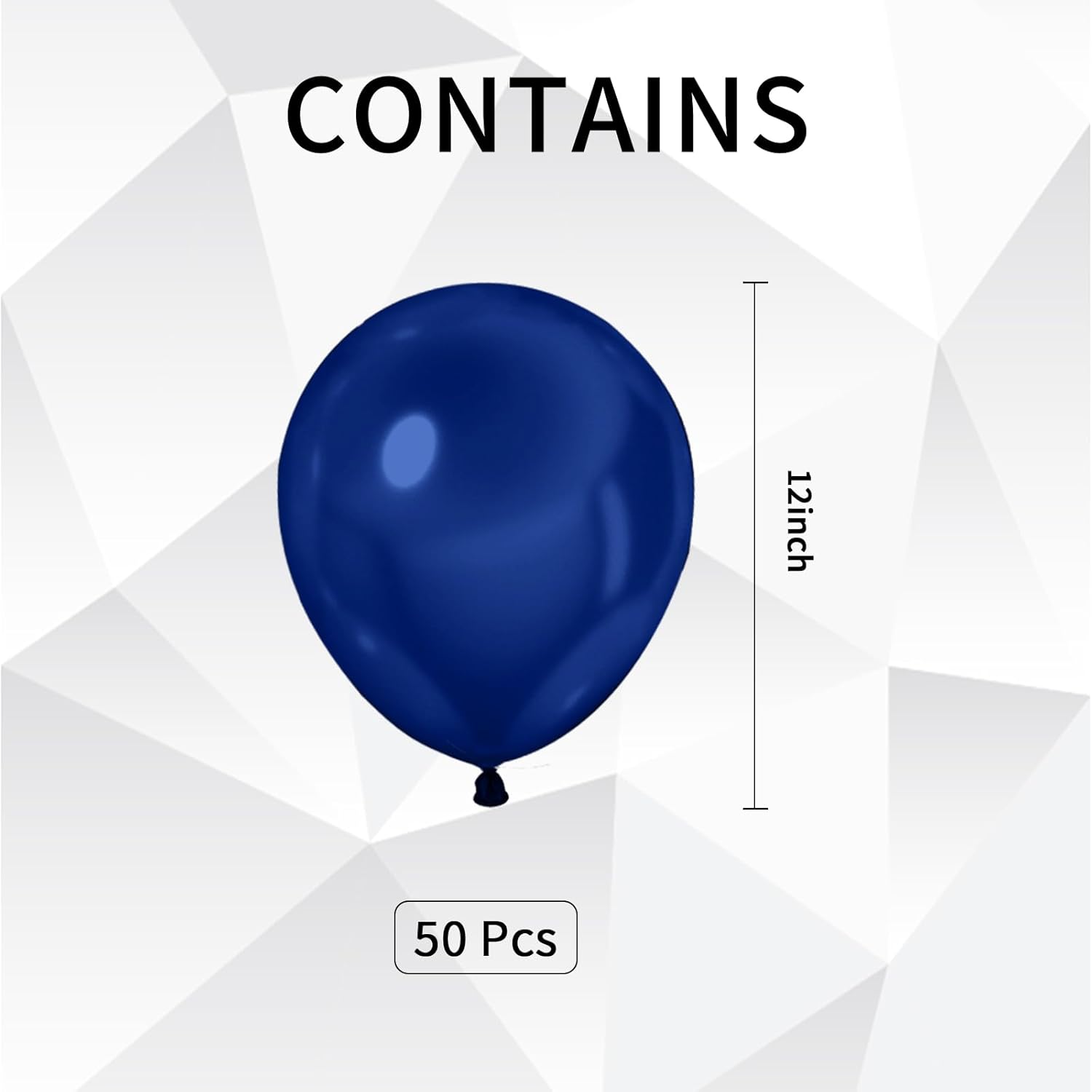 Globos azul marino, 50 unidades, globos azul marino de 12 pulgadas ...