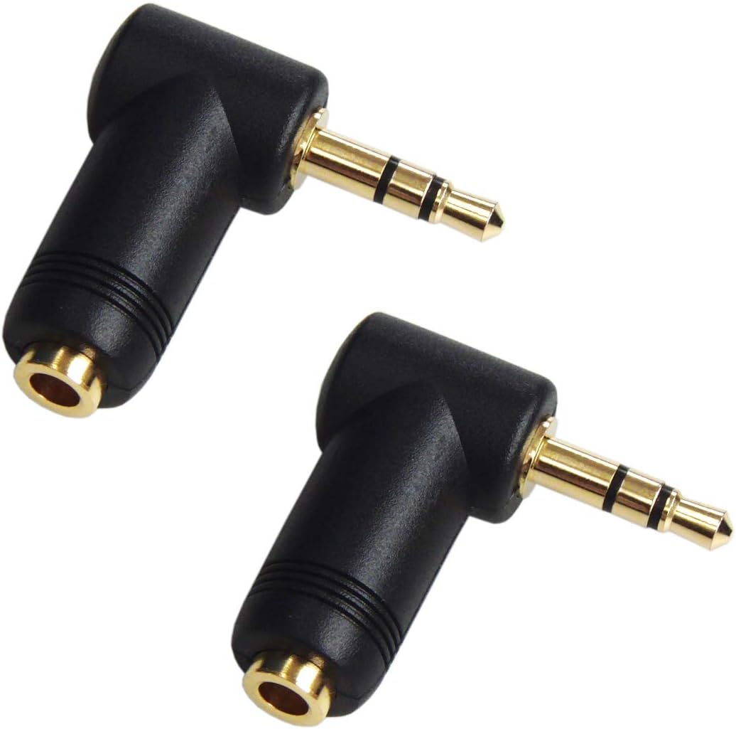 Amazon | オーディオファン ミニプラグ 3.5mm 3極 ステレオ オス L字型 自作コネクタ 金メッキ 2点セット | オーディオファン | 変換アダプター・変換プラグ