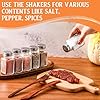 Amazon.com: Bokon 48 Pack Glass Salt Shaker Bulk with Stainless Lids ...