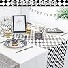 Amazon.com: Mwellewm 12 Pcs Checkered Table Runner 14x108 Inch Plastic ...