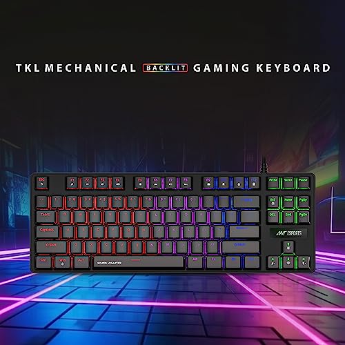 Ant Esports Gaming Keyboard MK1000 TKL Mechanical Multicolor LED ...
