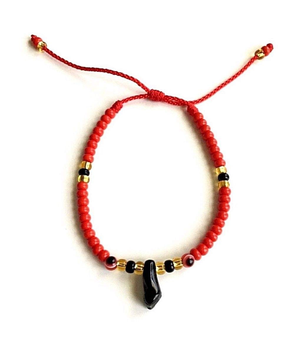 Amazon.com: LUXURYGOLD888 Azabache Red Bracelet With Red Evil Eye ...